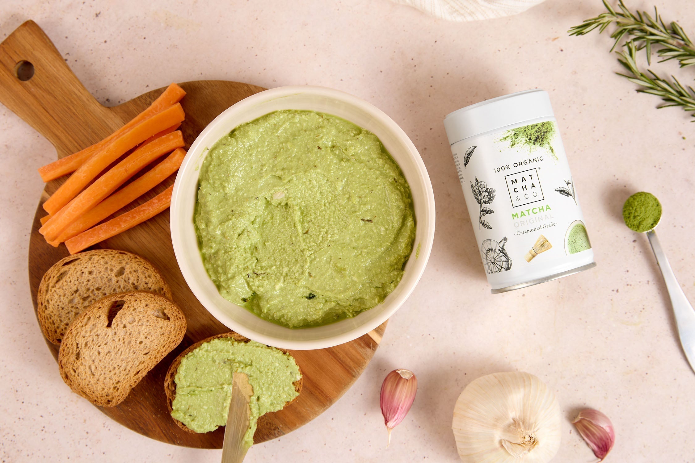 Garlic and matcha dip – Matcha & CO