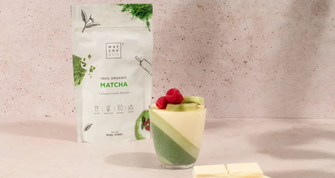 Matcha and white chocolate Panna Cotta – Matcha & CO